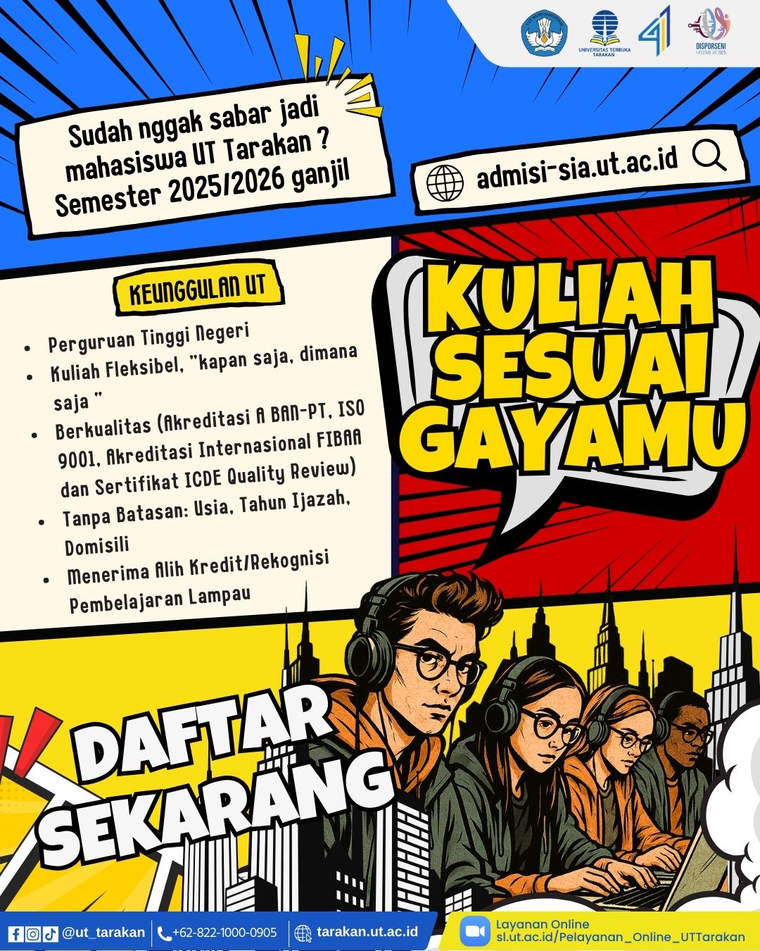 Pendaftaran Calon Mahasiswa Baru Universitas Terbuka Tarakan ...